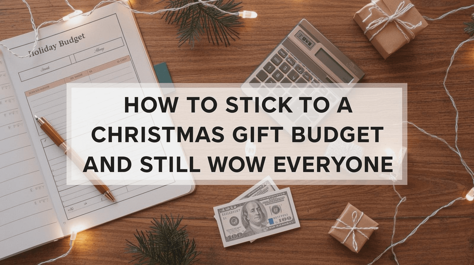 How to Stick to a Christmas Gift Budget and Still Wow Everyone